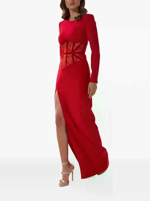 SILK LOVE & LACE Ilara Lace-detail Gown