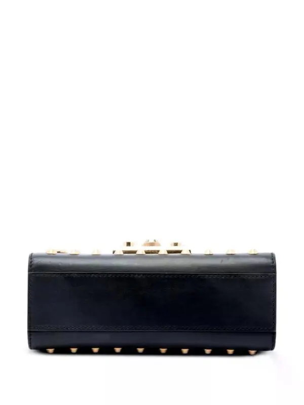 Gucci 2016-2026 Small Pearl Studded Leather Padlock Crossbody Bag