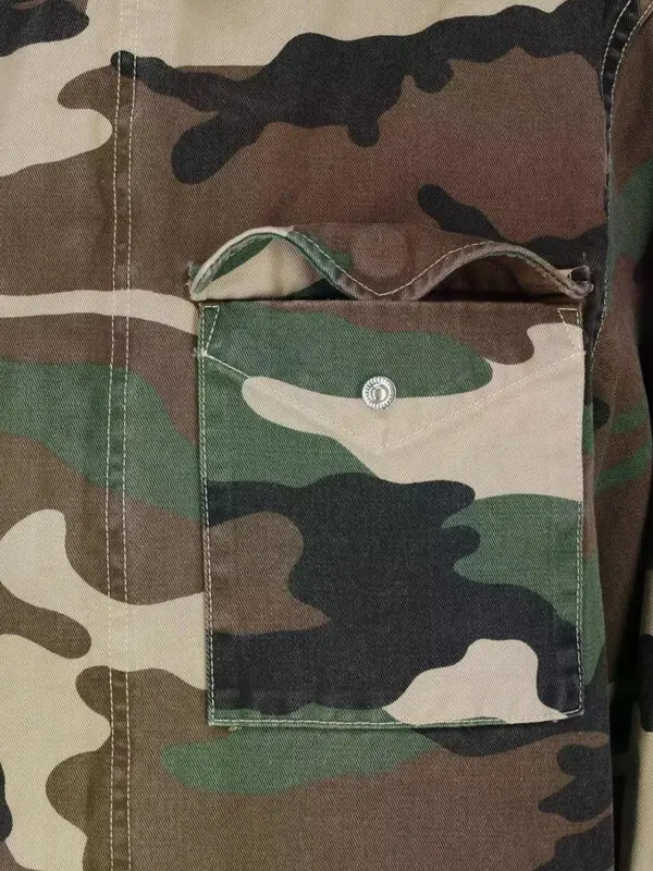 NILI LOTAN Sacha Camouflage-print Cotton Jacket