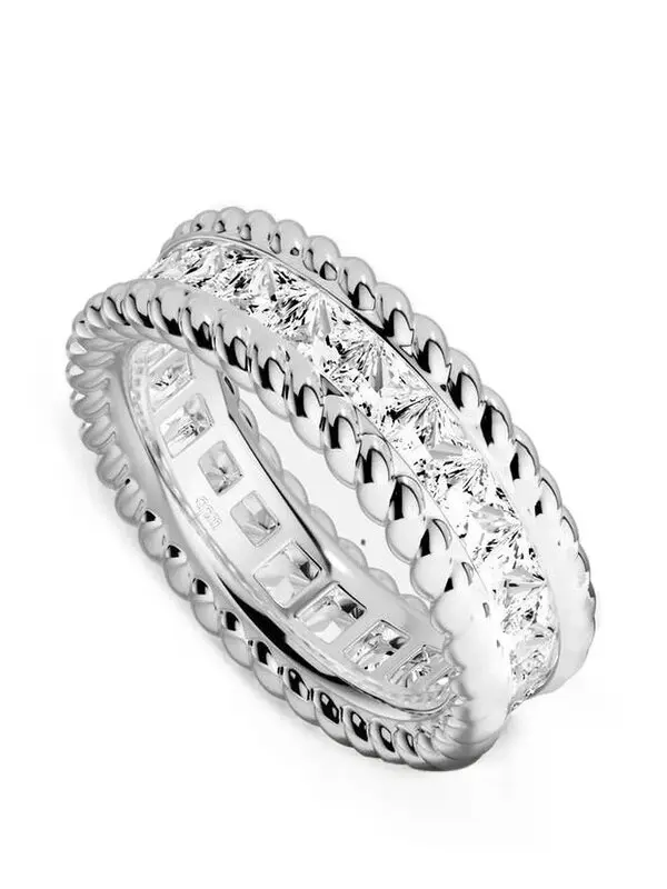 APM MONACO Cordage Crystal-embellished Ring
