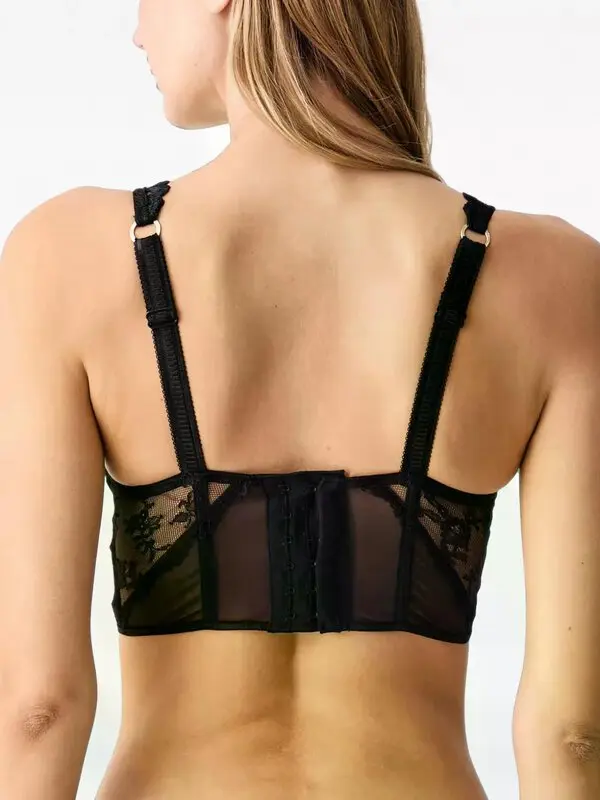 Chantelle Illusion Lace-embroidered Bustier Bra
