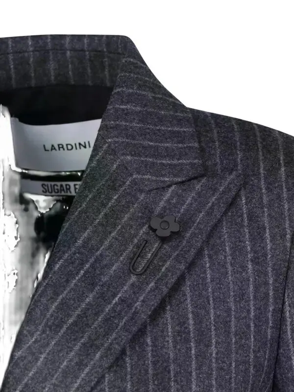 LARDINI Pinstripe Double-breasted Blazer