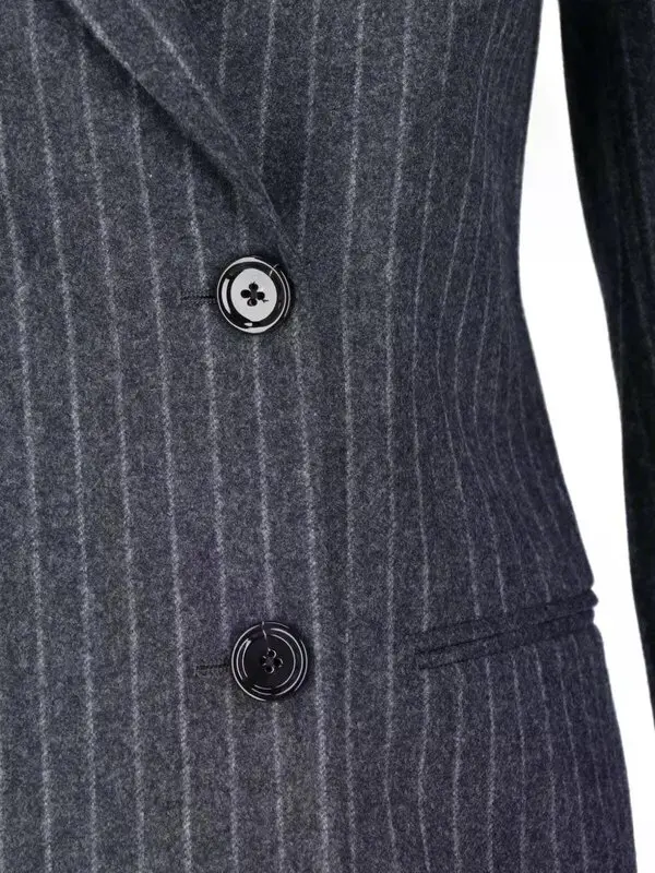 LARDINI Pinstripe Double-breasted Blazer