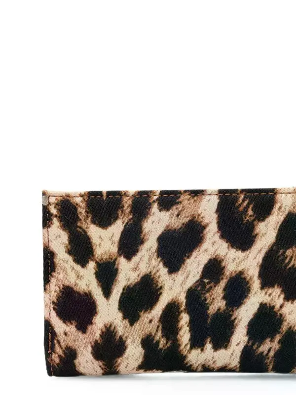 Lola Casademunt Leopard-print Logo-plaque Wallet