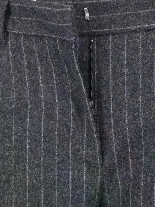 LARDINI Pinstripe-print Pleated Trousers
