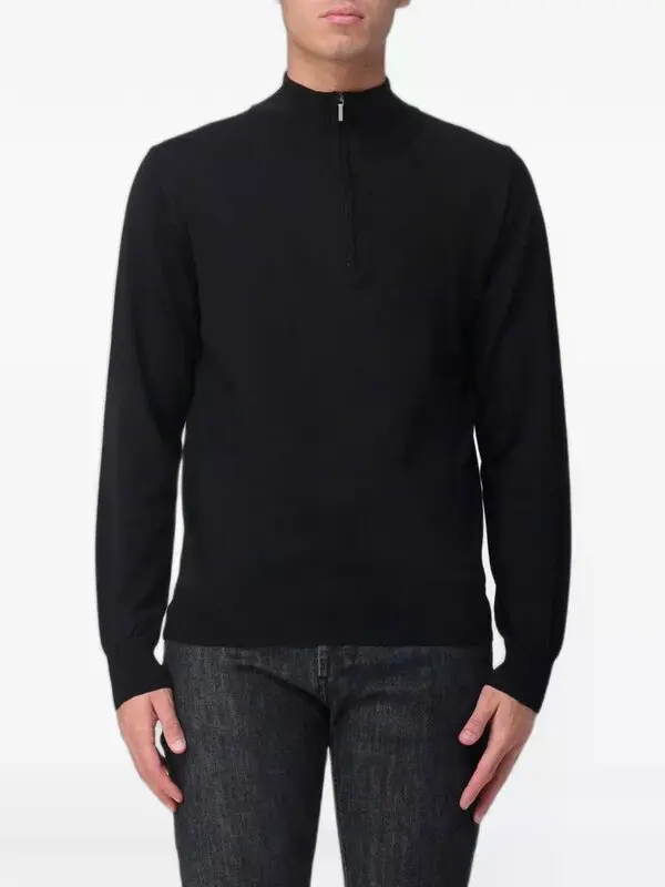 XC Half-zip Merino Sweater - Black