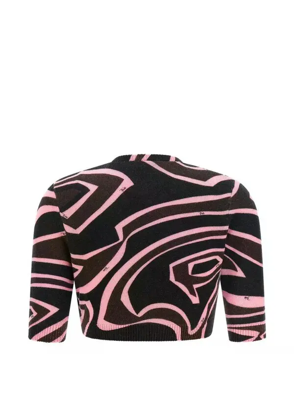 Emilio Pucci Onde Cropped Cardigan