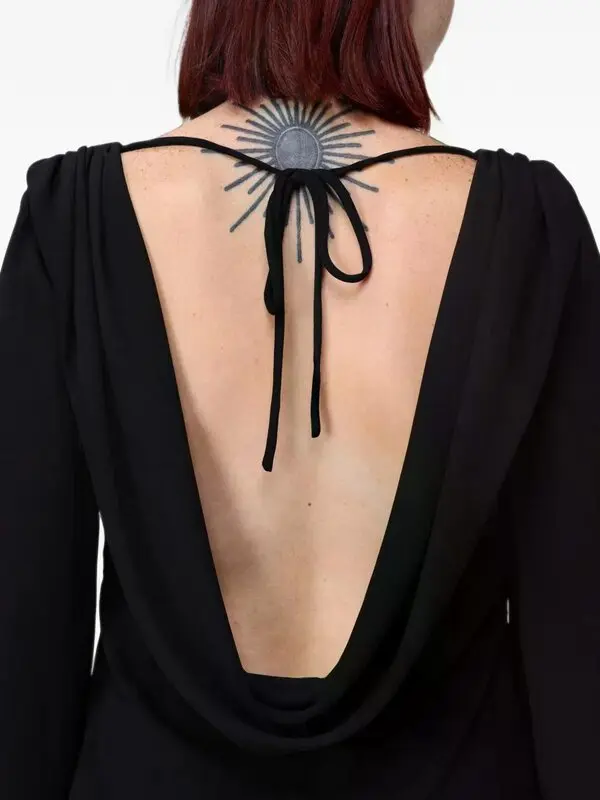HANITA Open-back Draped Top