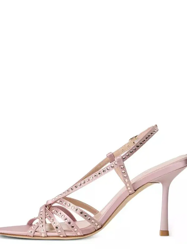 STUART WEITZMAN Carlyle Crystal-embellished Sandals - Pink