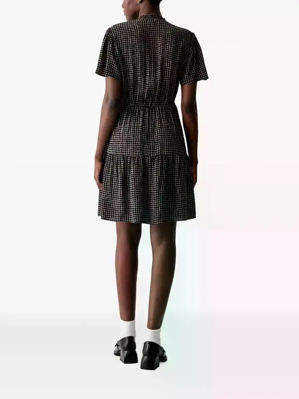 Marc O'polo Geometric-print Tiered Mini Dress