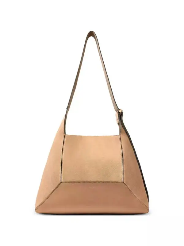 JIMMY CHOO Diamond Suede Shoulder Bag - Brown