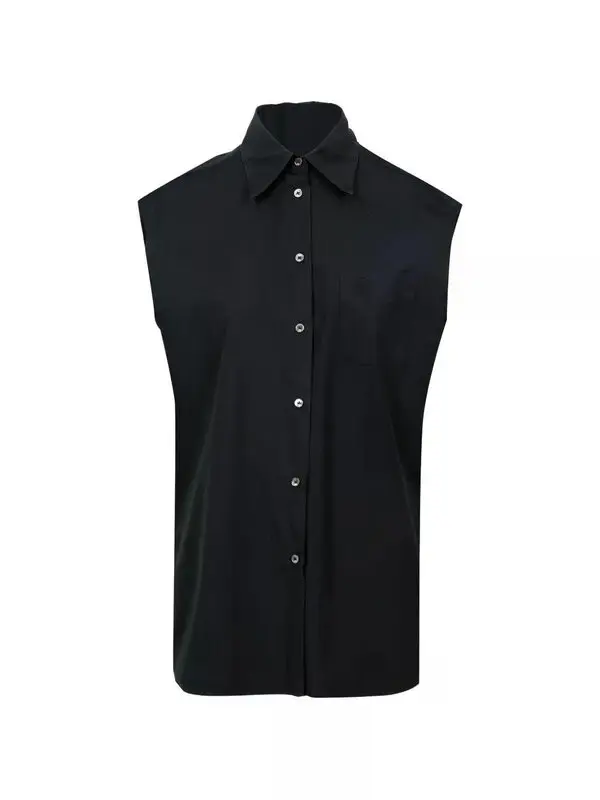 N°21 Sleeveless Chest-pocket Shirt