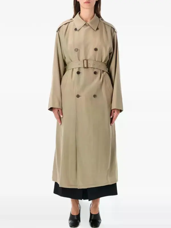 Auralee Double-breasted Belted Coat