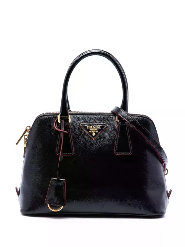 Prada 2010-2026 Small Saffiano Vernice Promenade Satchel