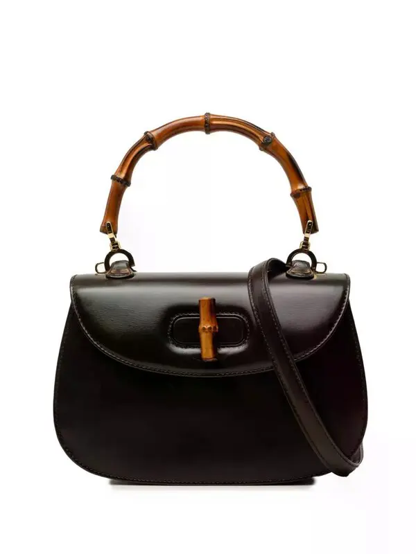 Gucci 20th Century Small Calfskin Bamboo Night Satchel