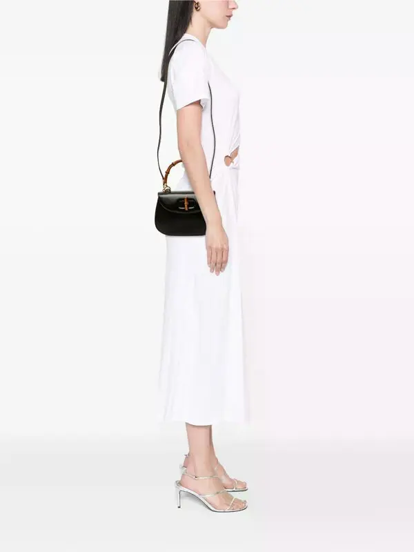Gucci 20th Century Small Calfskin Bamboo Night Satchel