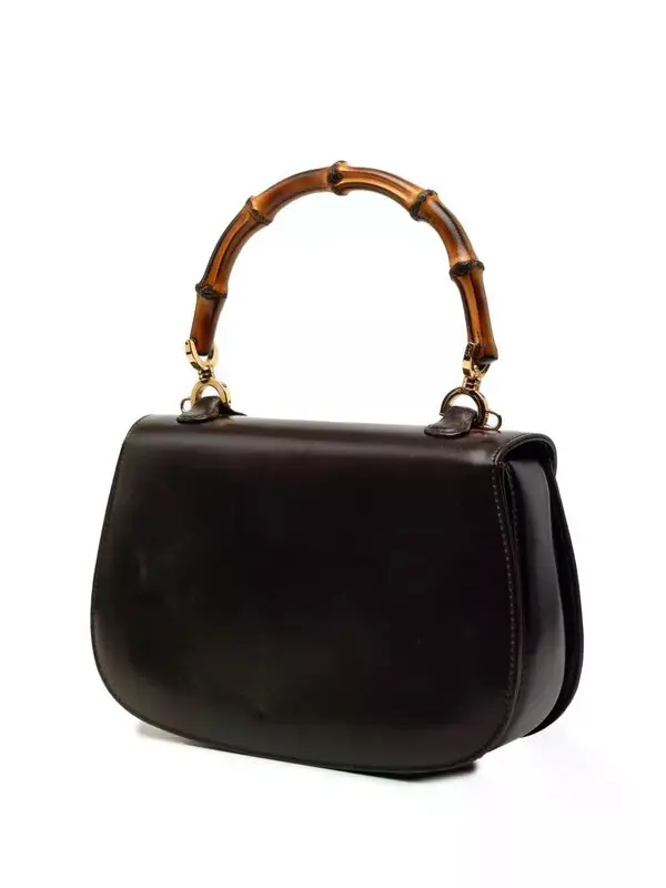 Gucci 20th Century Small Calfskin Bamboo Night Satchel
