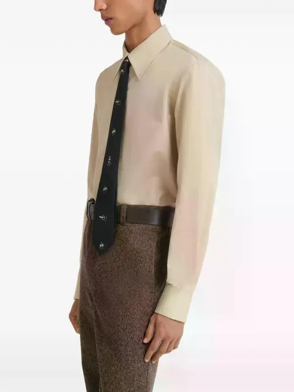 Marni Beige Poplin Shirt With Tailored Cut