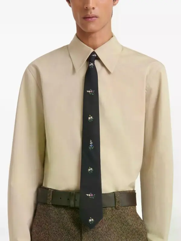 Marni Beige Poplin Shirt With Tailored Cut