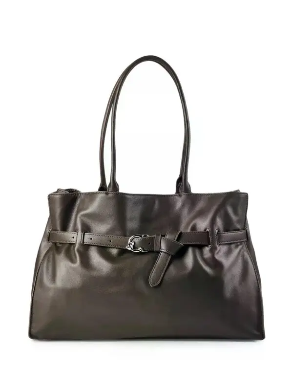COCCINELLE Sabine Soft Belted Shoulder Bag - Brown