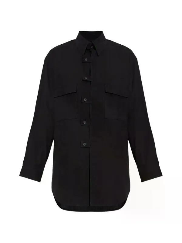 Yohji Yamamoto Button-tab Pocketed Shirt