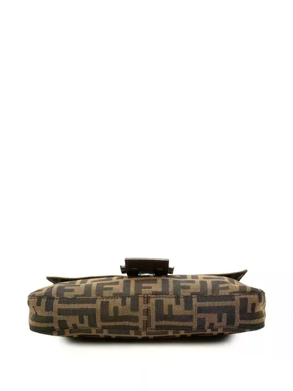 Fendi 2000-2010 Zucca Canvas Baguette Shoulder Bag