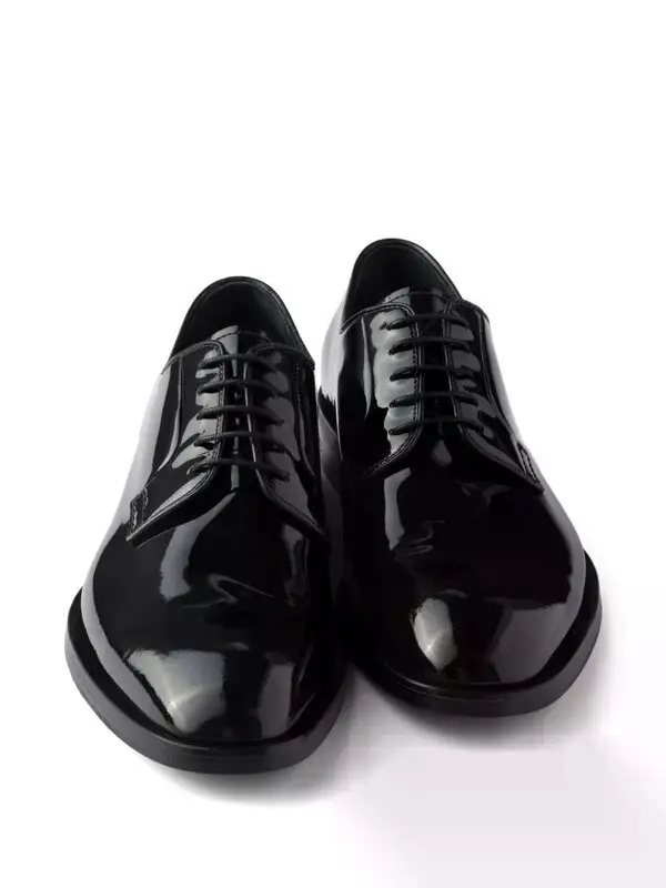 Prada Patent Leather Lace-up Shoes