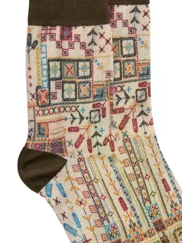 Momoni Nanami Printed Socks
