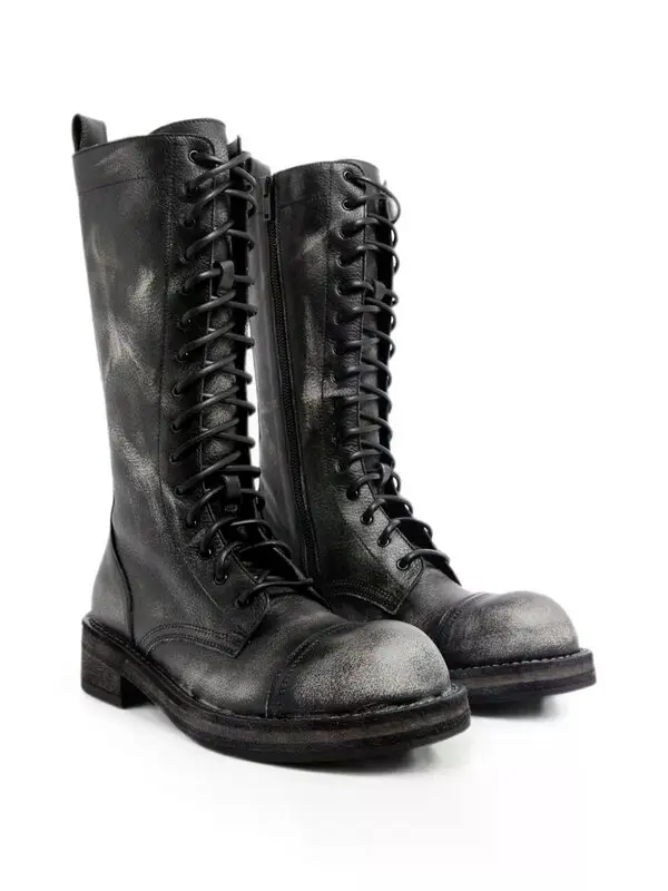 ANN DEMEULEMEESTER Brushed Leather Boots