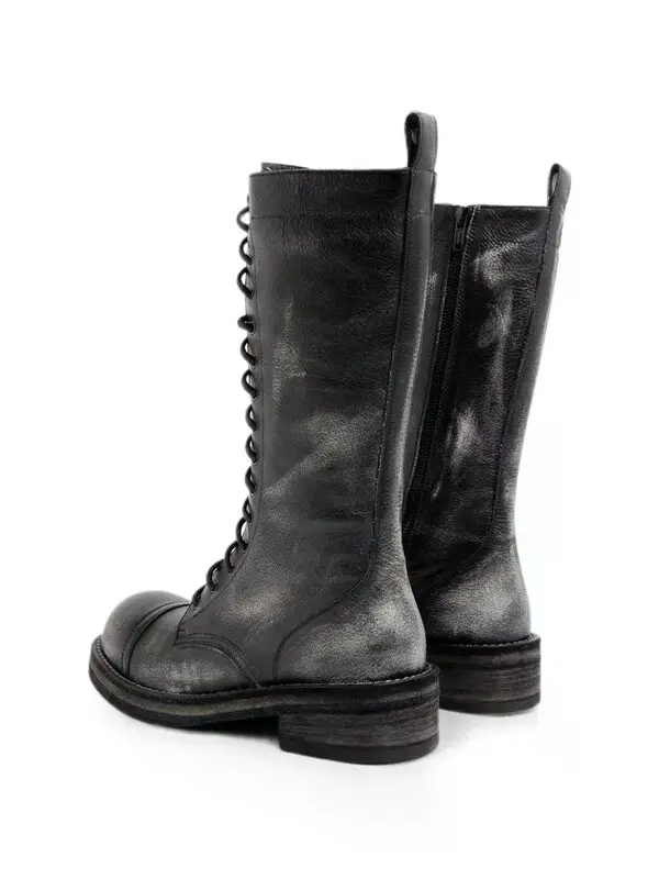 ANN DEMEULEMEESTER Brushed Leather Boots