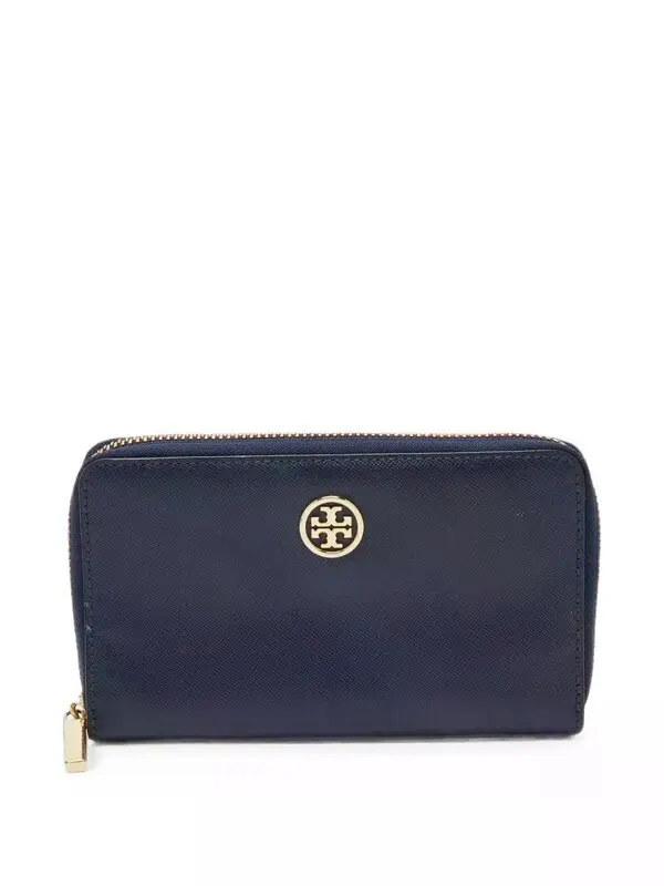 Tory Burch Robinson Zip-around Wallet - Blue
