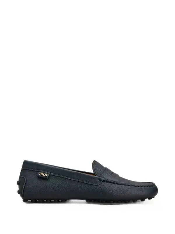 TOD'S Gommino Pebbled Leather Loafers