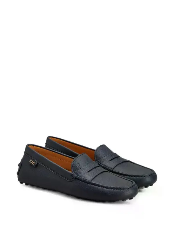 TOD'S Gommino Pebbled Leather Loafers