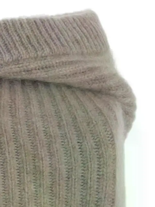 Arch4 Ribbed Cashmere Hood - Neutrals
