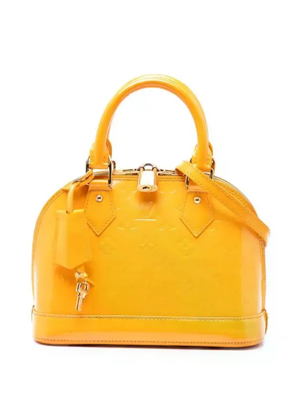 LOUIS VUITTON 2012 Monogram Vernis Alma Bb Satchel