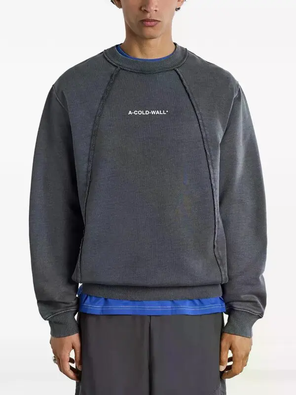 A-COLD-WALL* Logo-print Raw-edge Sweater