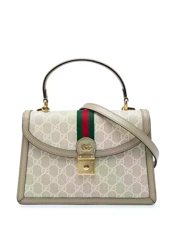 Gucci 2016-2026 Small Gg Canvas Web Ophidia Top Handle Flap Satchel