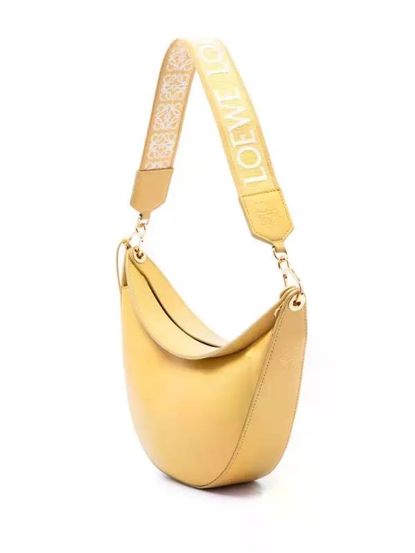 Loewe 2022 Small Leather Anagram Luna Hobo Bag