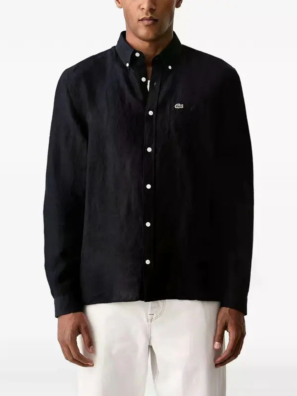 Lacoste Logo-patch Linen Shirt
