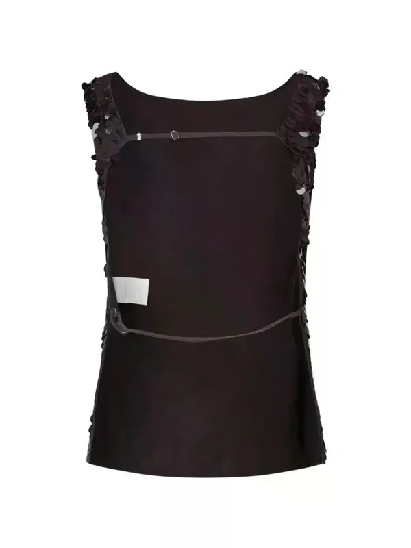 P.a.r.o.s.h Sequin-embellished Sleeveless Top