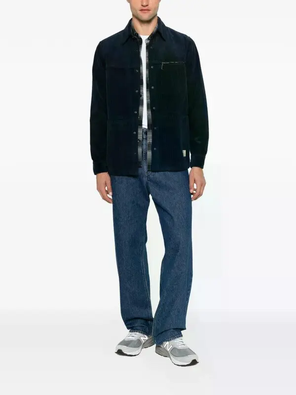 Aspesi Corduroy Zip-pocket Shirt