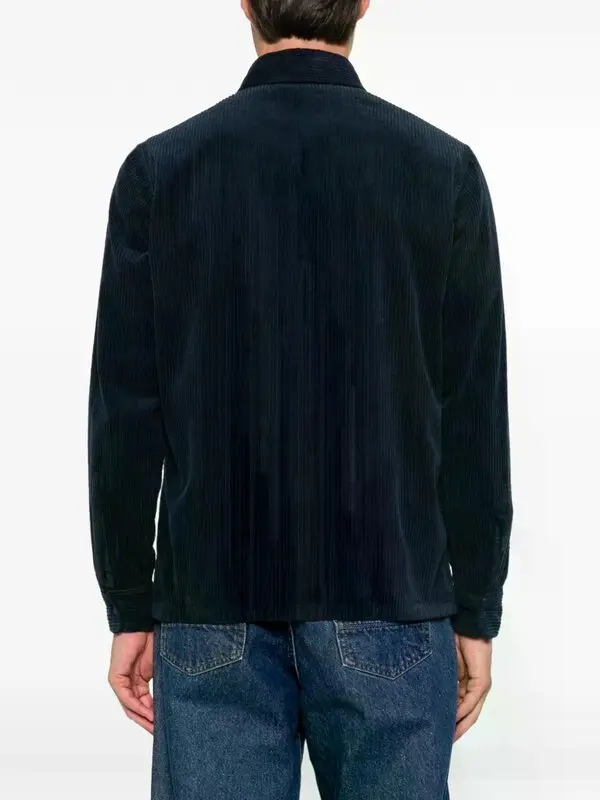 Aspesi Corduroy Zip-pocket Shirt