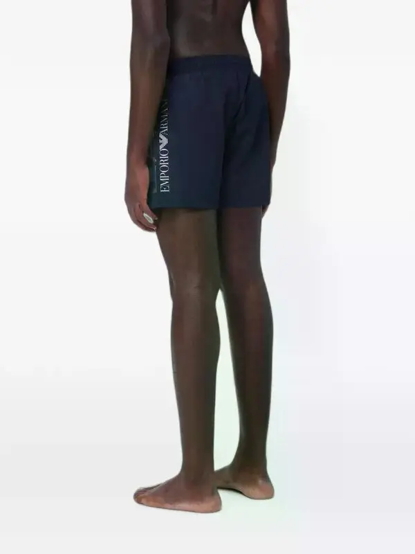 EA7 Logo-print Swim Shorts
