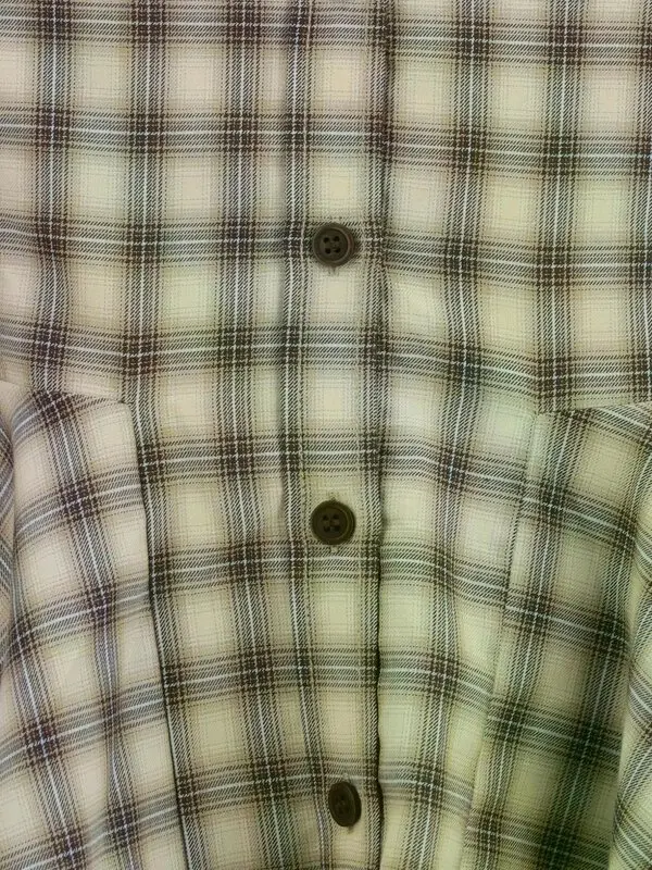 GANNI Check Peplum Shirt - Neutrals