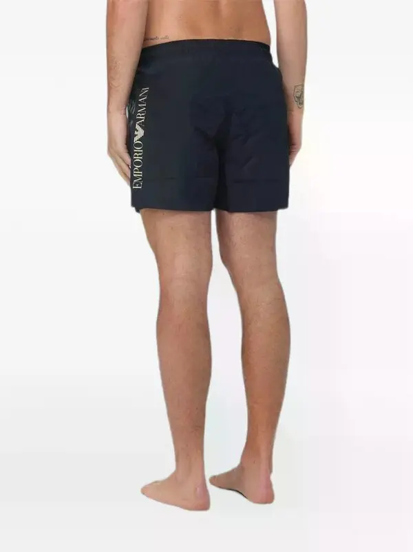 EA7 Logo-print Drawstring Swim Shorts