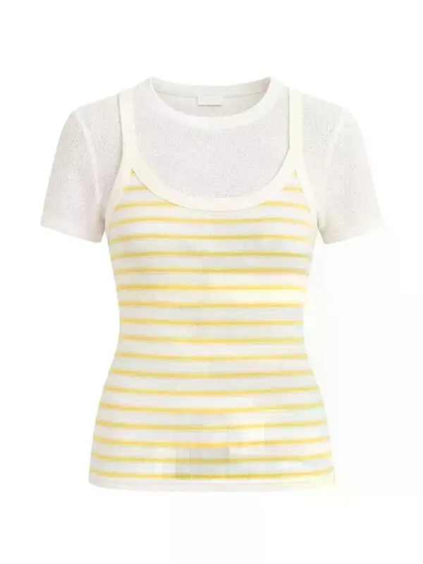 Vince Striped Layered T-shirt