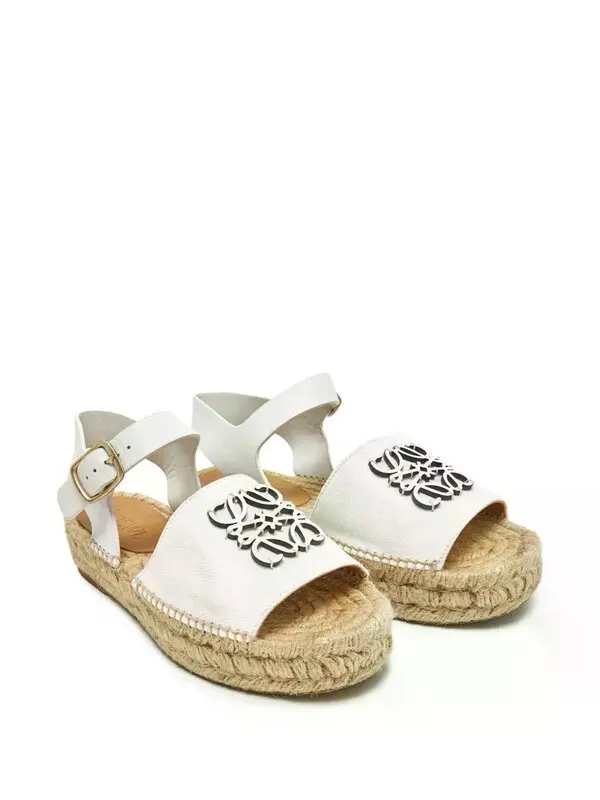 Loewe Anagram Platform Espadrille Sandals