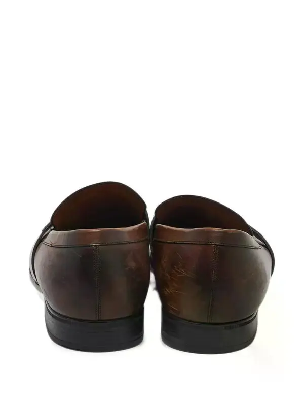 Gucci Gg-interlock Leather Loafers