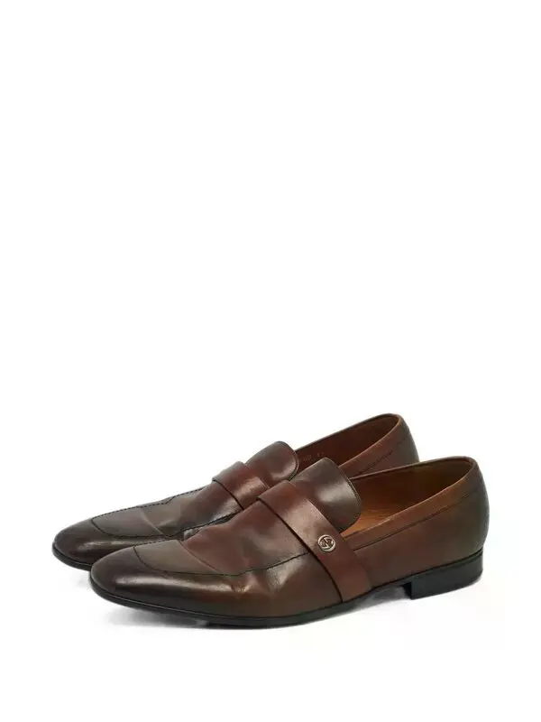 Gucci Gg-interlock Leather Loafers