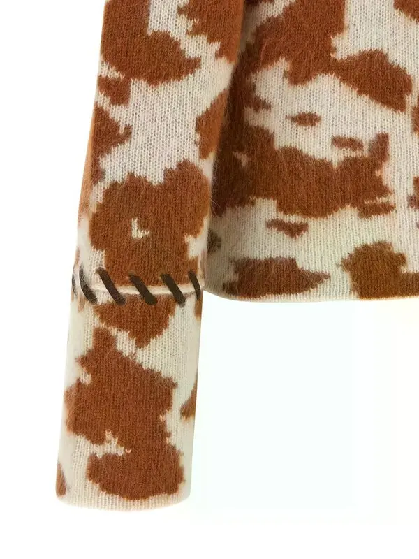Guest In Residence Grizzly Cow-pattern Cashmere Jacket
